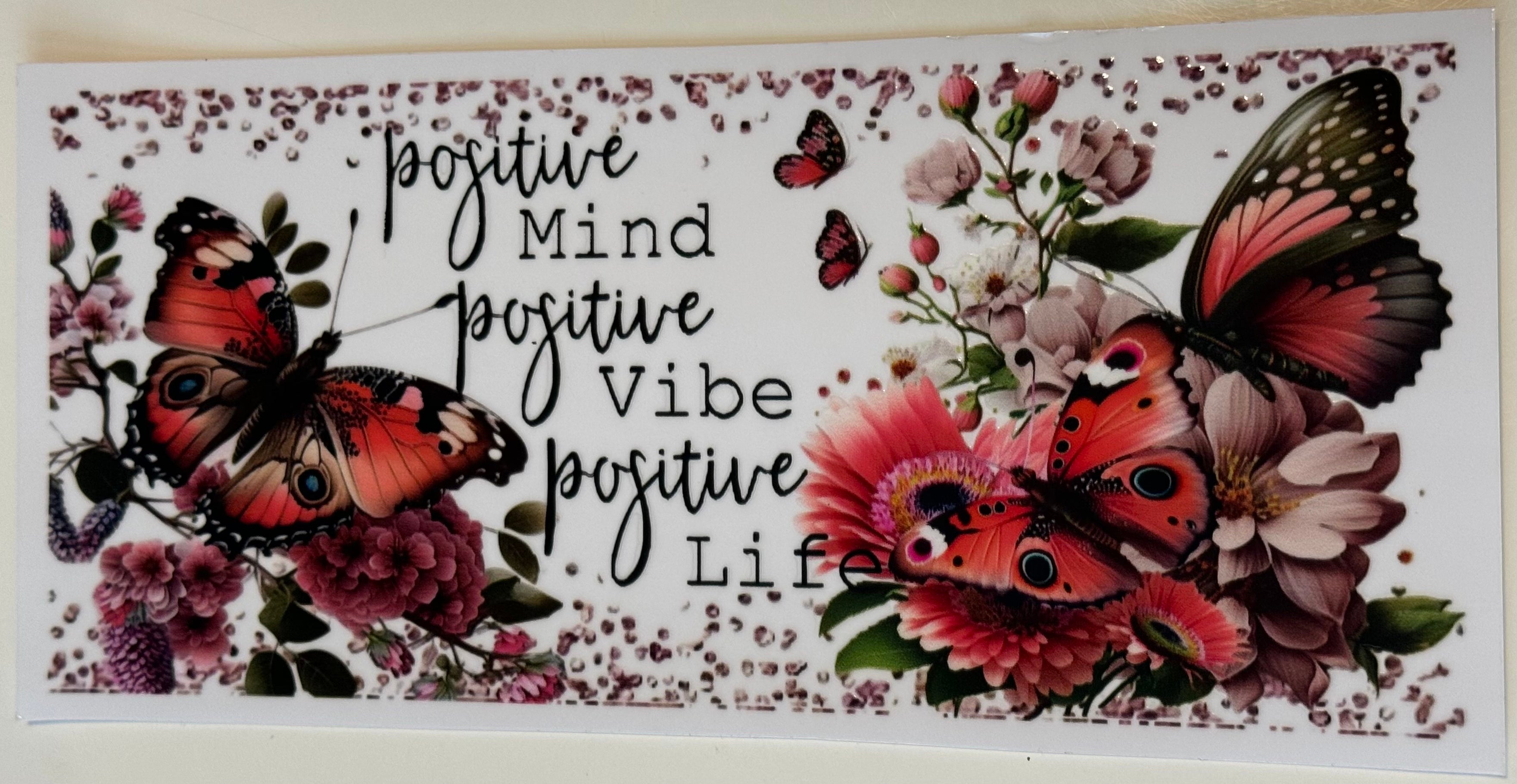 UV DTF -Positive Mind, Positive Vibe - 16oz Libby Can – MJC Blanks & Vinyl