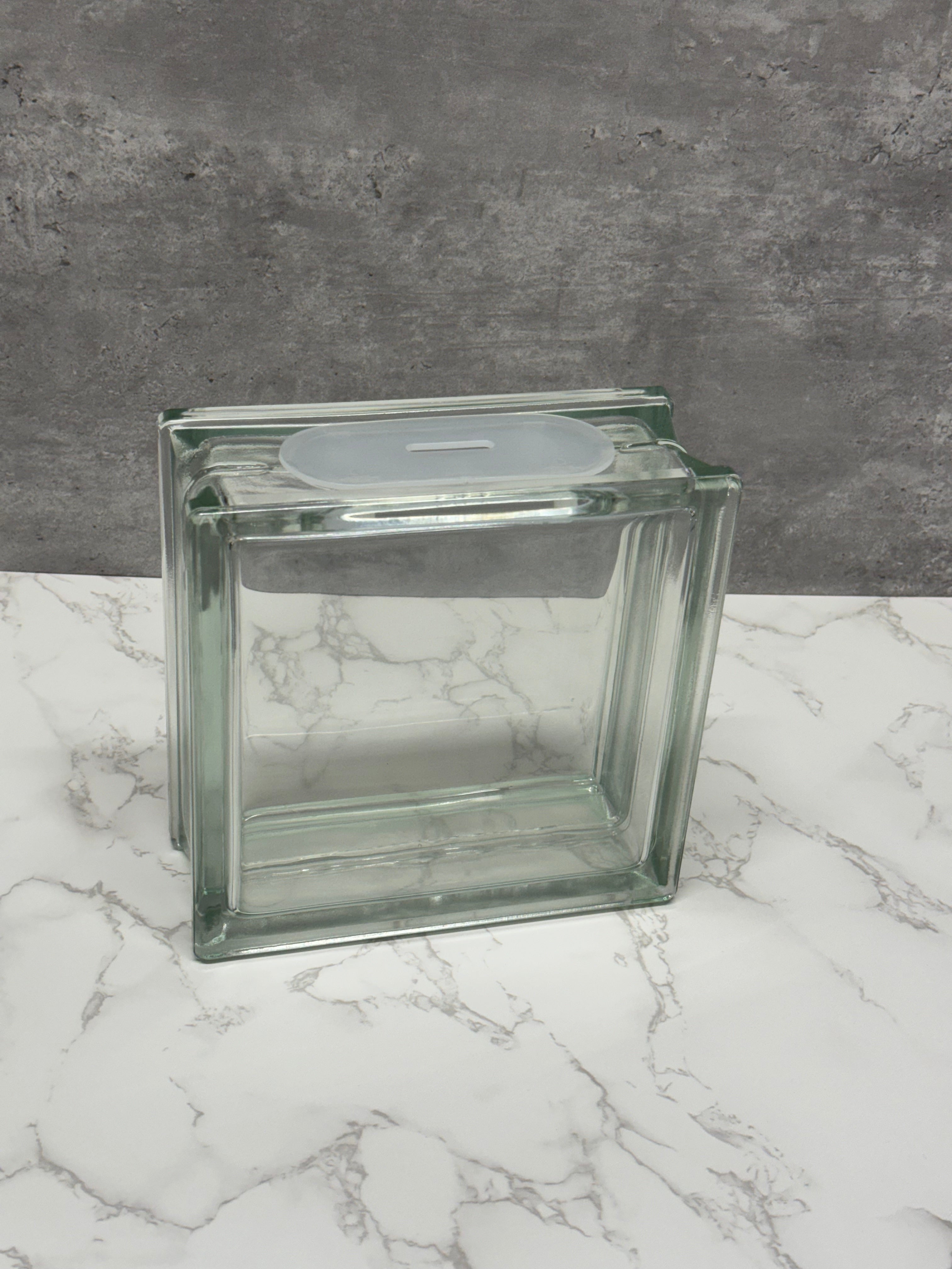 Heavy Glass Money box - 19cm square – MJC Blanks & Vinyl