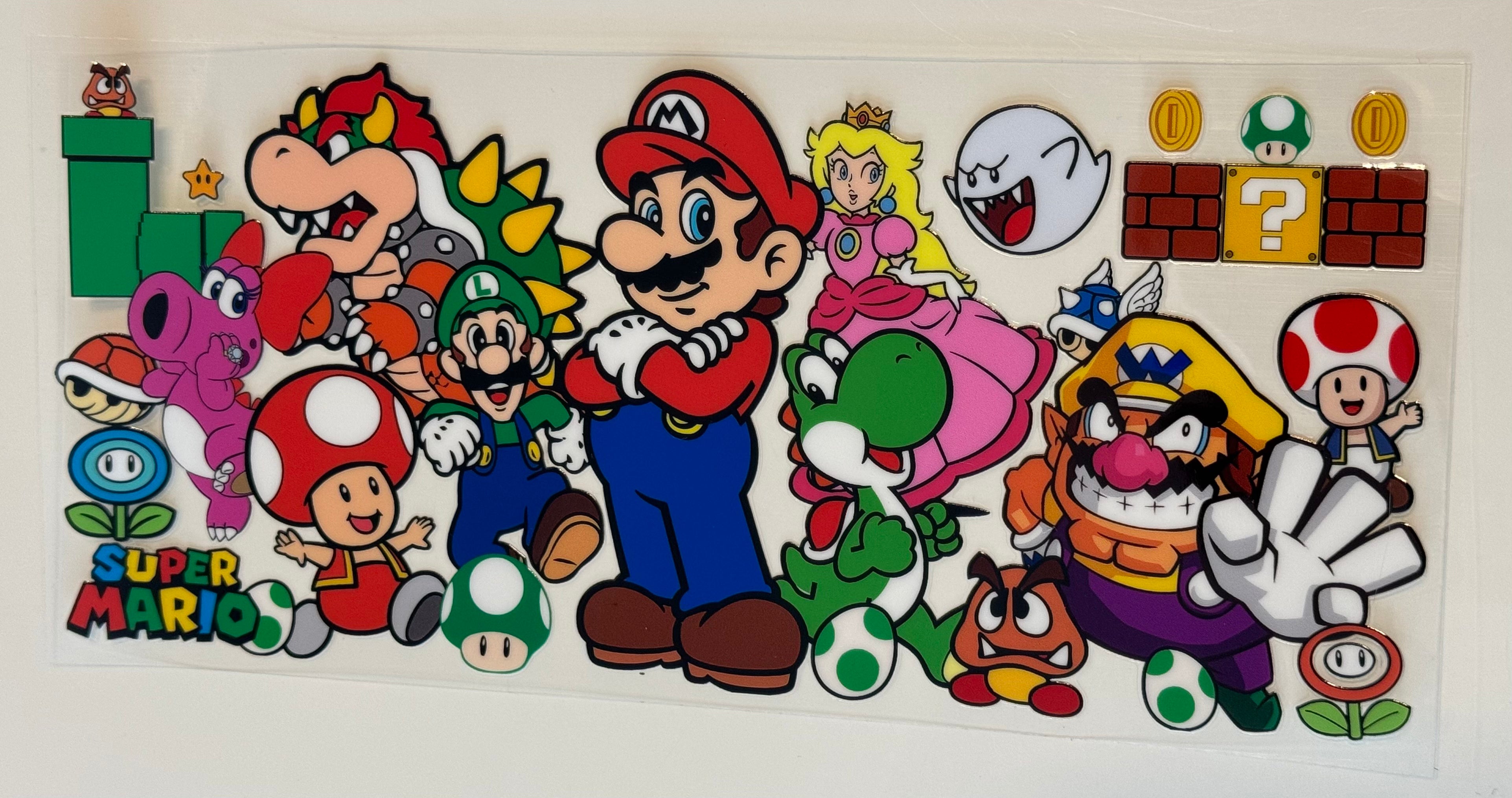 UV DTF - Super Mario Character Game Inspired - 16oz Libby Can – MJC ...